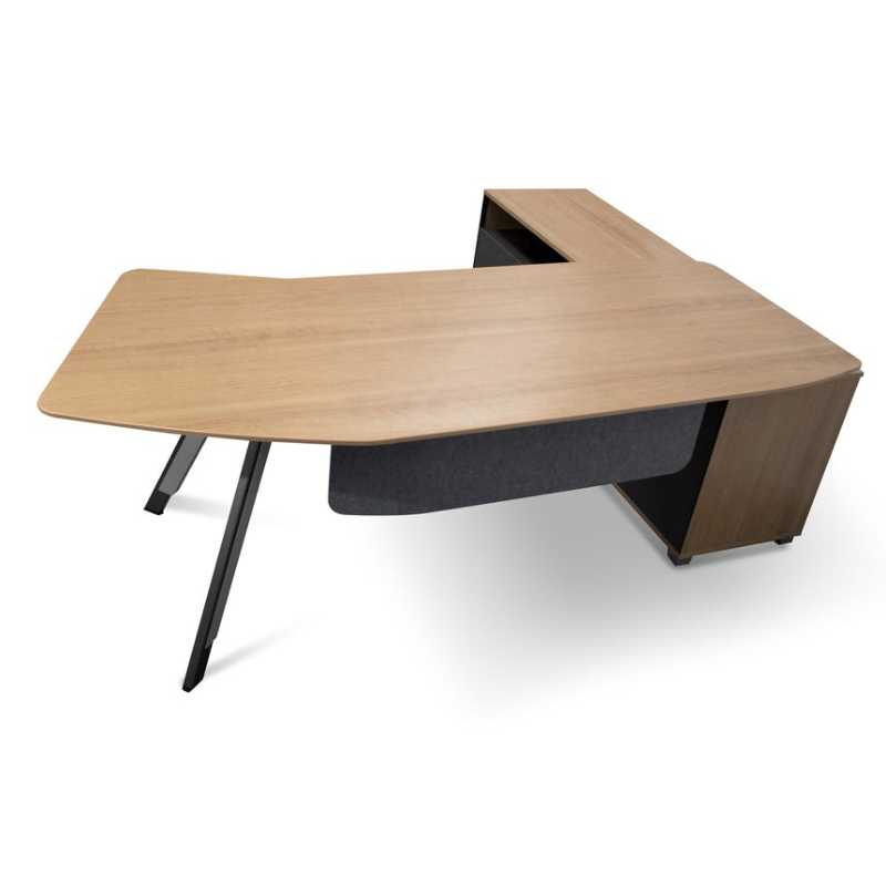 Alderwood 220cm Return Home Office Desk - Outdoor Living Essentials