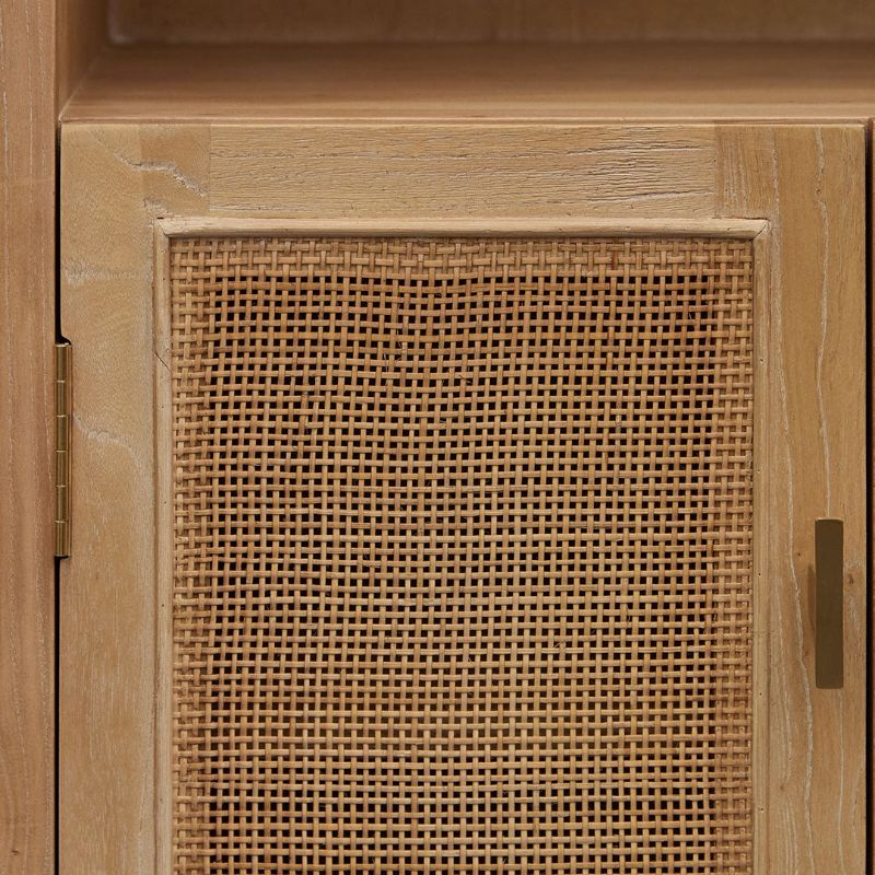 Avalon Rattan Door Cabinet - Natural - Outdoor Living Essentials