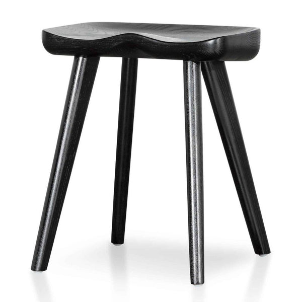 Bayview 45cm Wooden Bar Stool Black - Outdoor Living Essentials