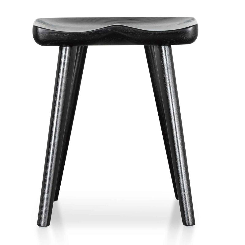 Bayview 45cm Wooden Bar Stool Black - Outdoor Living Essentials