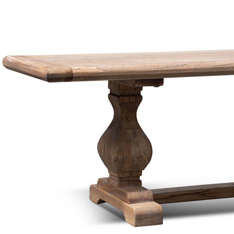 Dalton 240cm Elm Wooden Bench - Outdoor Living Essentials