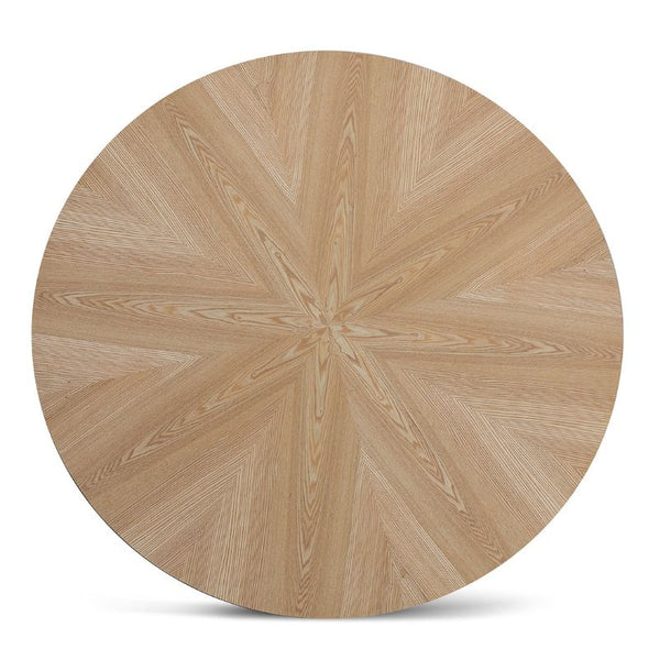 Montclair 130cm Round Dining Table - Natural - Outdoor Living Essentials