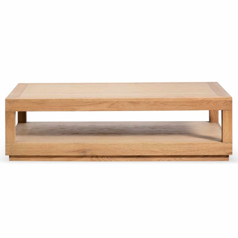 Normandy 140cm Wooden Coffee Table - Natural - Outdoor Living Essentials