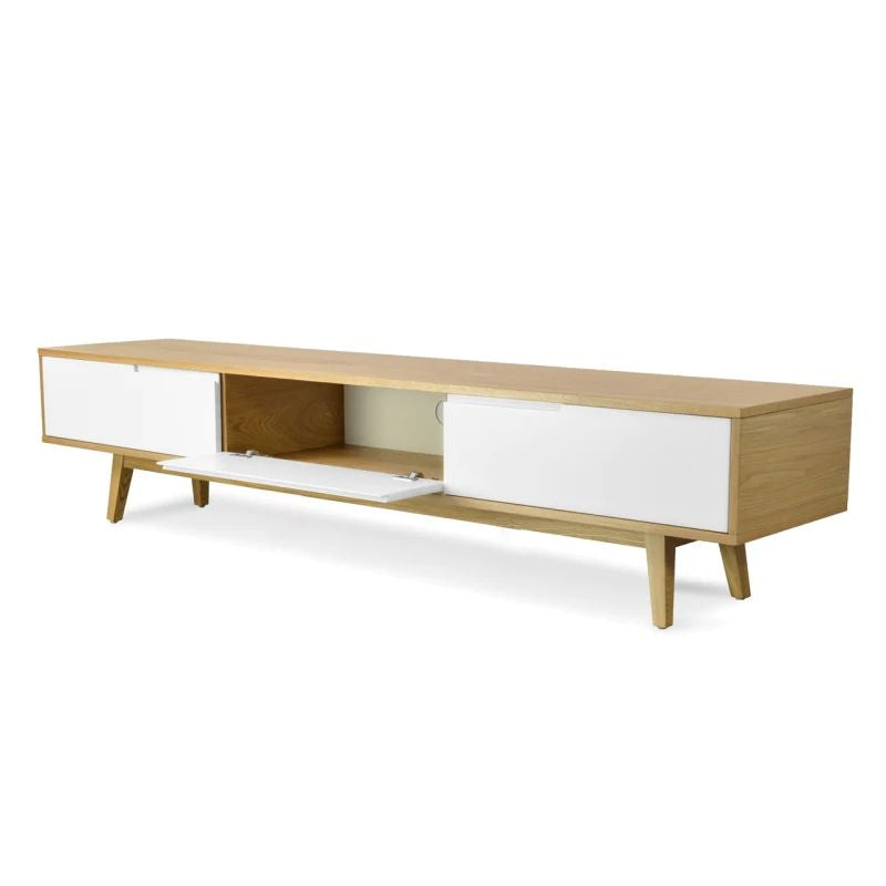 Prestwood 210cm Lowline TV Entertainment Unit - Outdoor Living Essentials