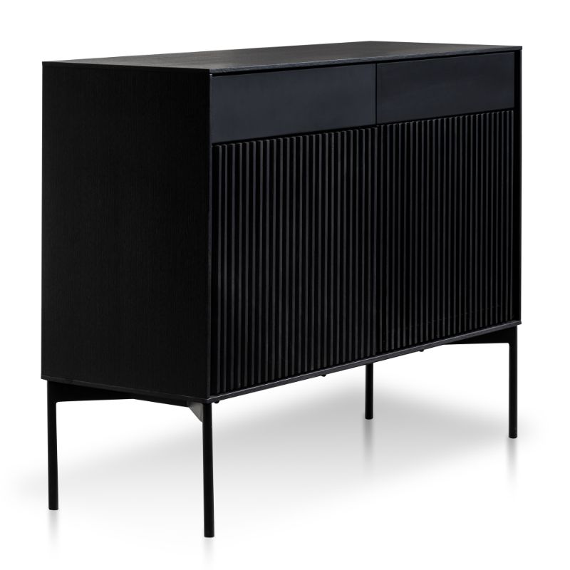 Zenith 110cm Sideboard Unit - Black - Outdoor Living Essentials