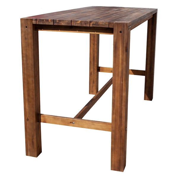 Sturdy Outdoor Bar Table Natural - Outdoor Living Essentials